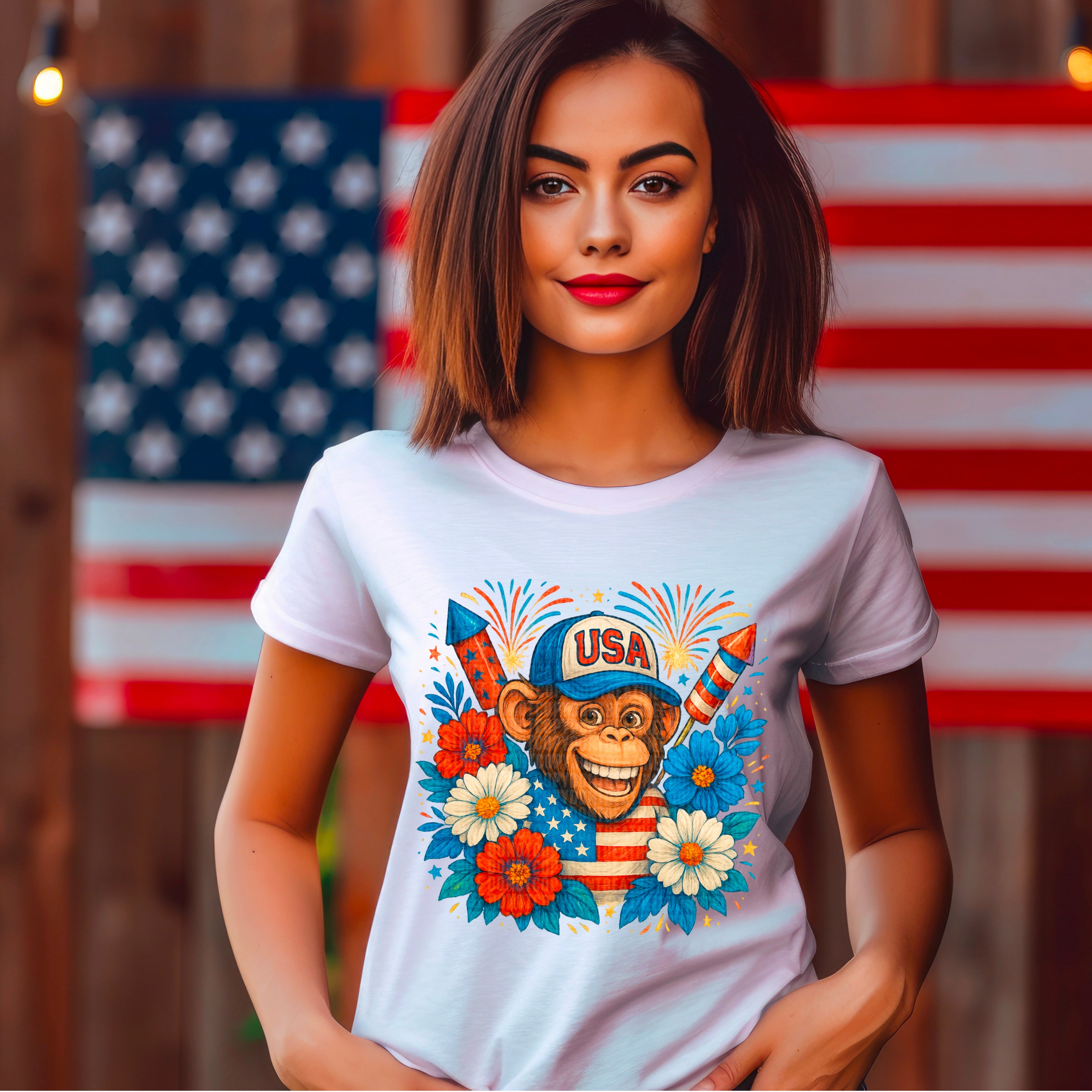 Fourth of July Monkey