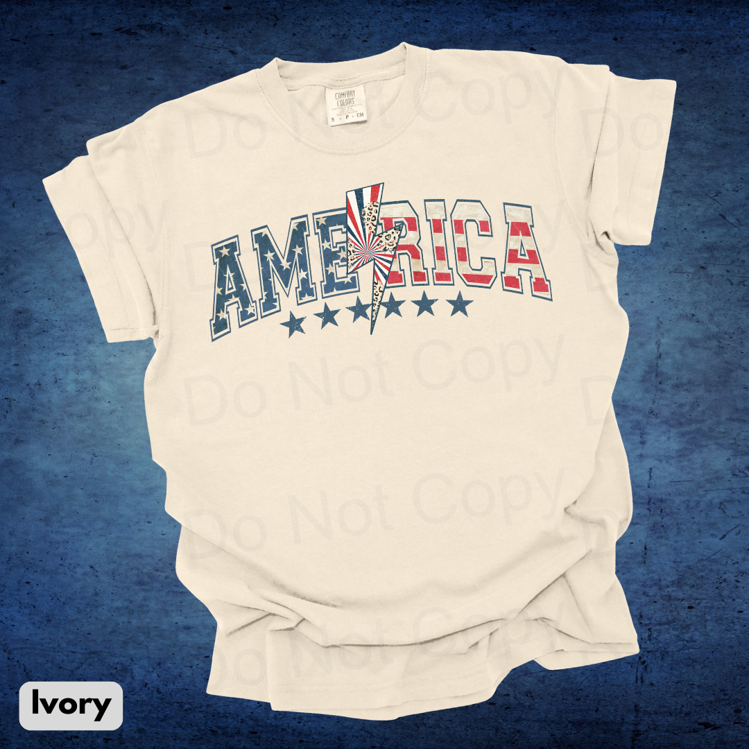 America Lightning Bolt Leopard