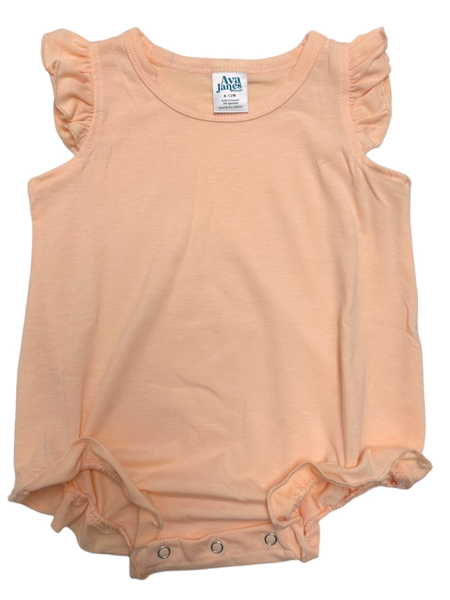 Flutter Tank Baby Bubble Romper Sublimation – Ava Jane's Blanks