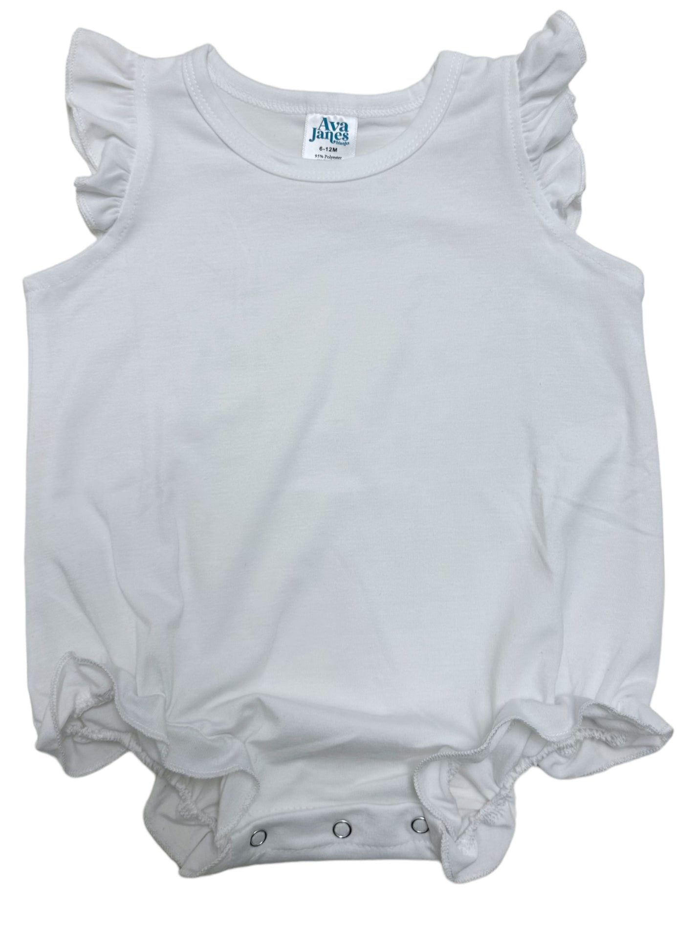 Flutter Tank Baby Bubble Romper Sublimation – Ava Jane's Blanks