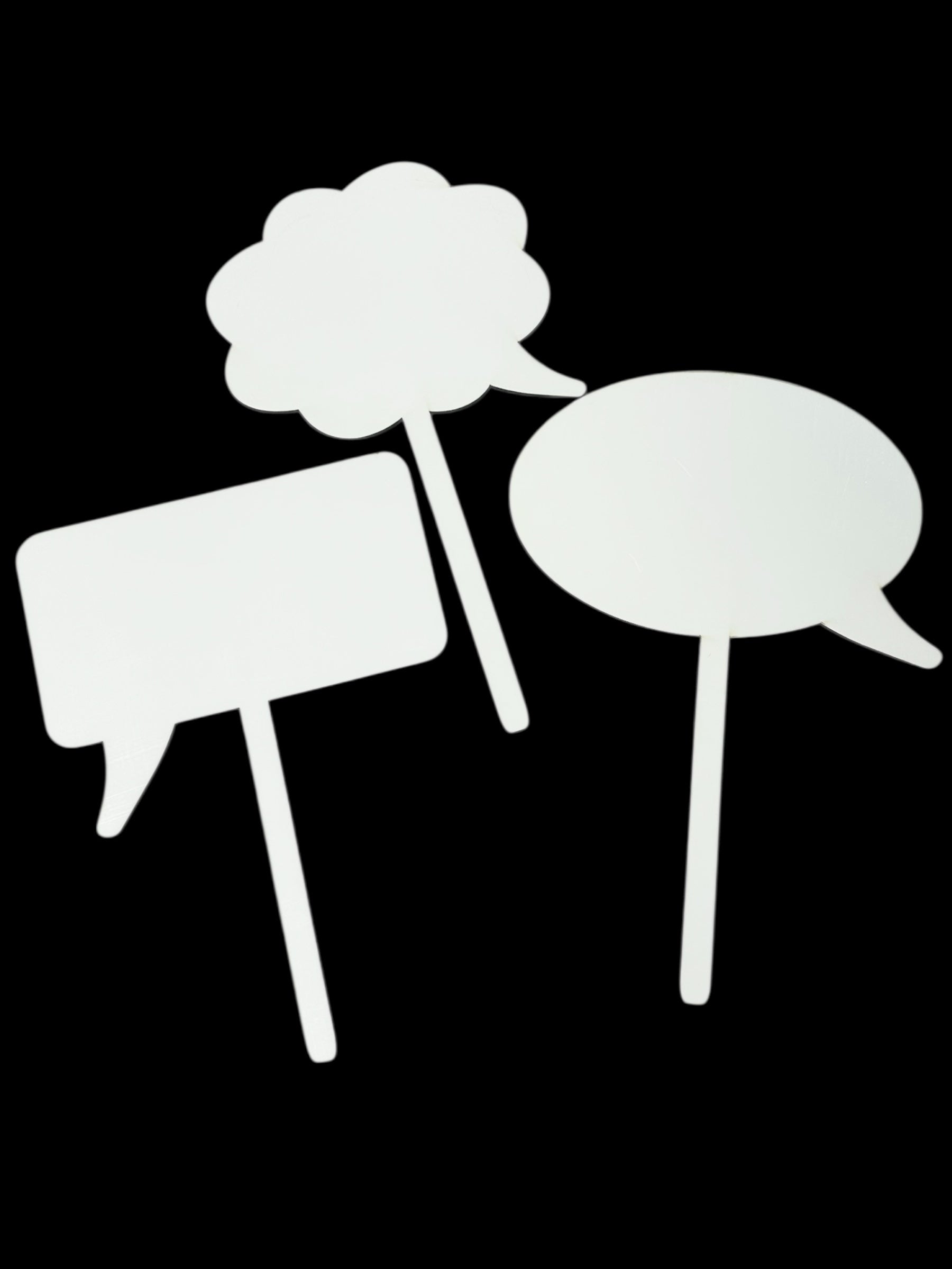 Sublimation Speech Bubble Signs 3 Pack